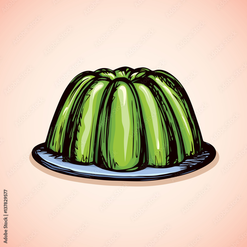 Jelly. Vector drawing Stock Vector | Adobe Stock