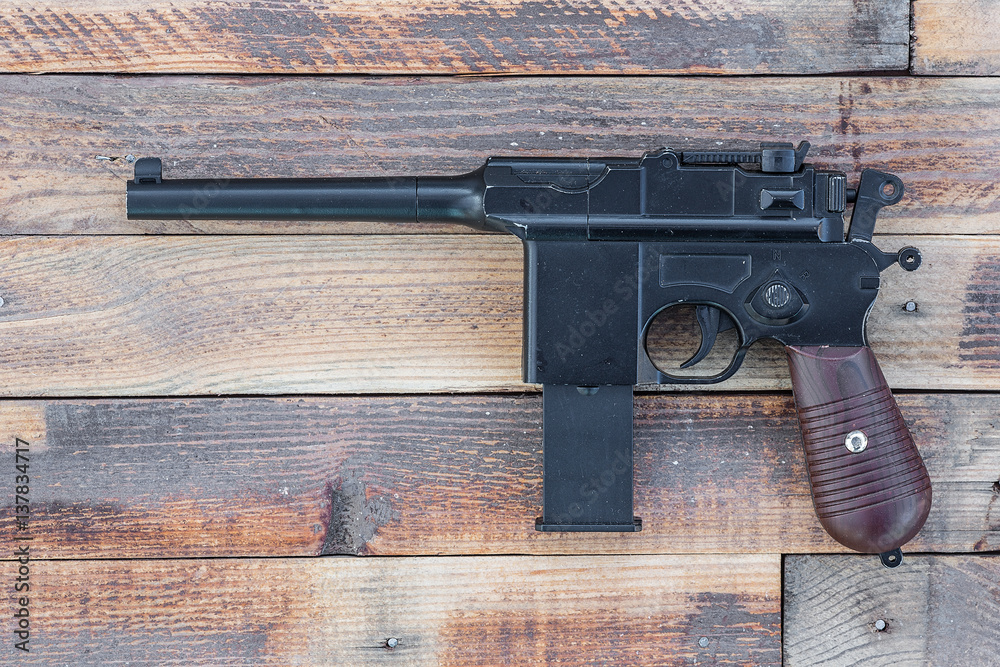 Mauser pistol Stock Photo | Adobe Stock