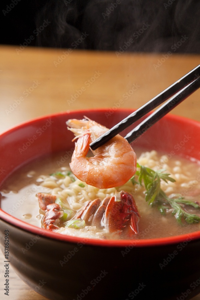 haemul ramyeon. Seafood Ramen Photos | Adobe Stock