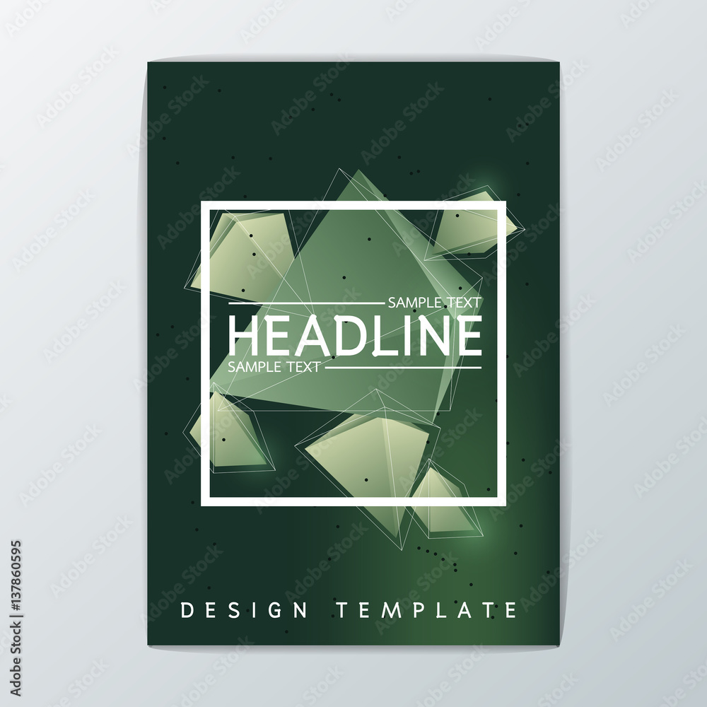 A4 Abstract Background square design, Business Corporate Set Brochure ...