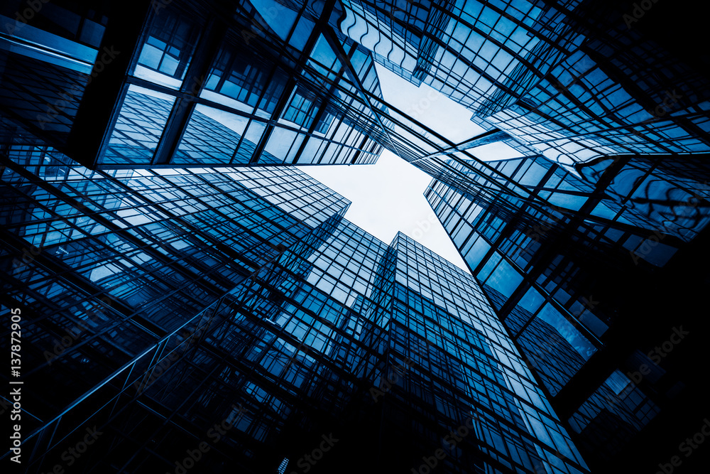 financial architecture face to face in Hong Kong of China. Stock Photo ...