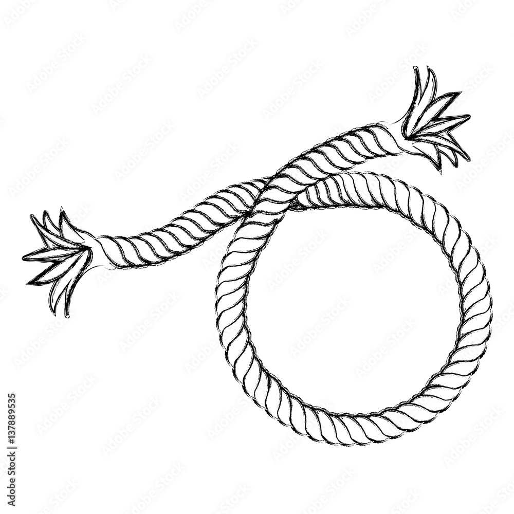 Nautical Rope Drawing