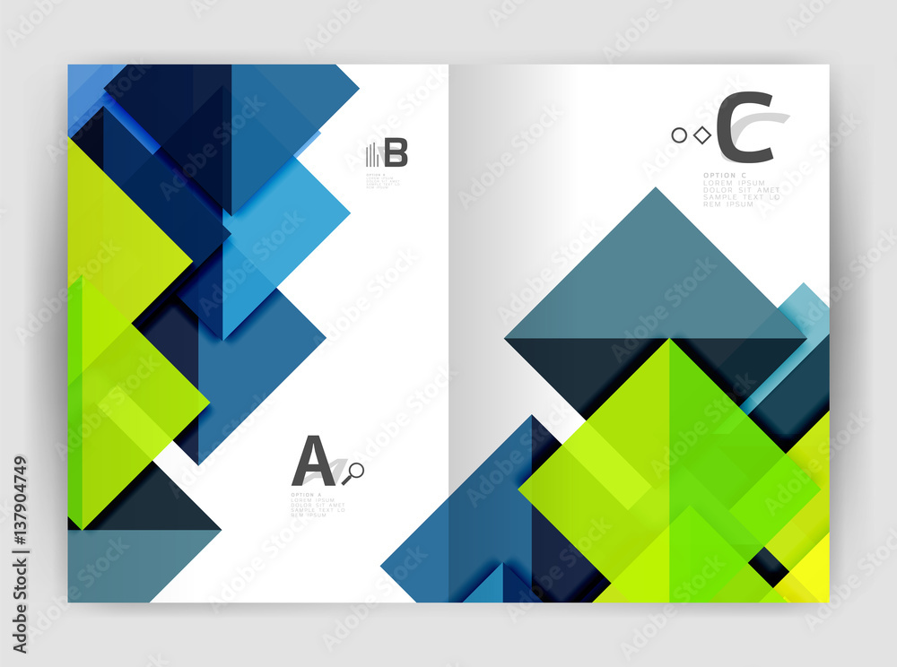 Abstract a4 brochure print template Stock-Vektorgrafik | Adobe Stock