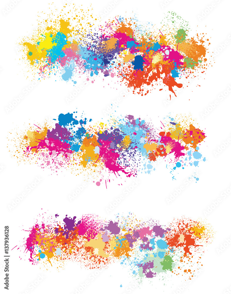 Elements for design from paint stains Stock Vector | Adobe Stock
