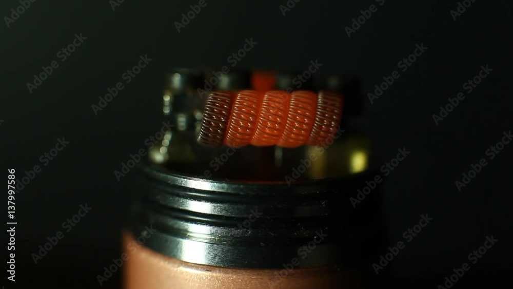 Burning triple staggered fused clapton coil in rebuildable dripping ...