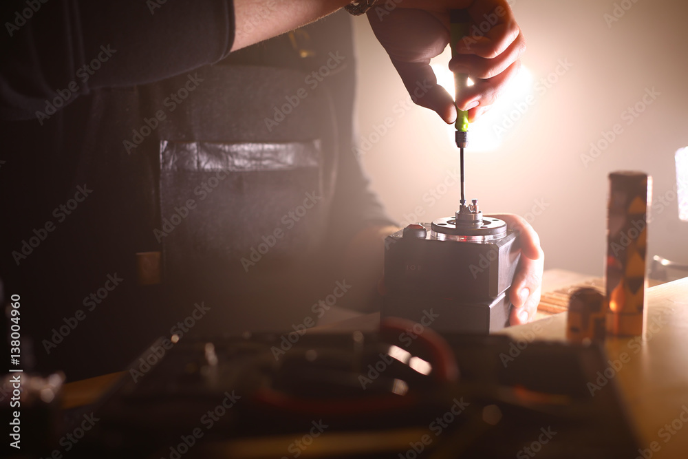 Foto de test burning the new dual coils on the atomizers deck base of ...