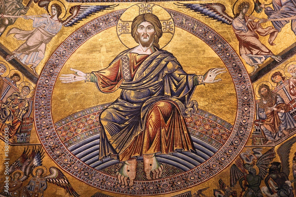 Jesus Christ in Florence Baptistery, Italy Stock Photo | Adobe Stock