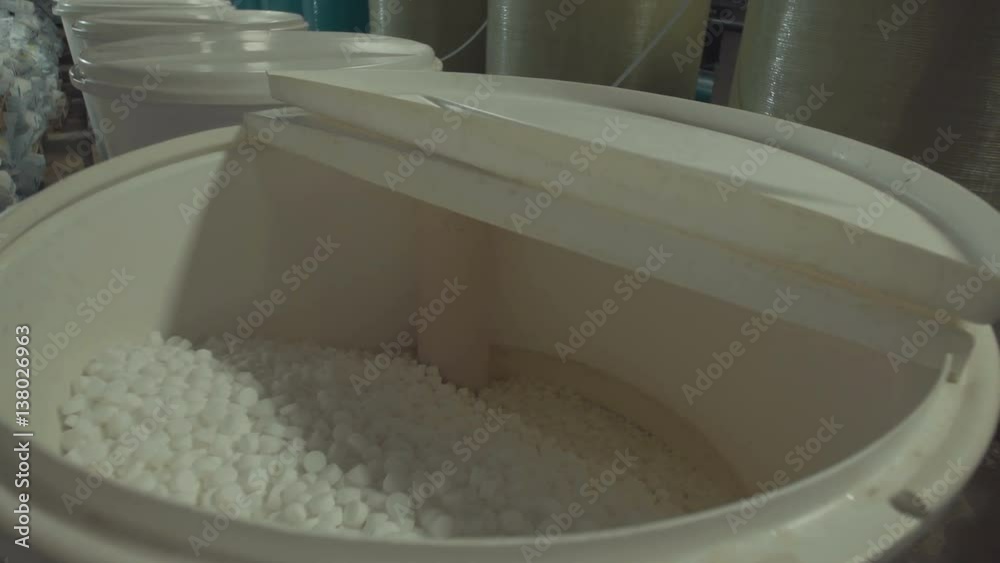 The salt in the granules is involved in ionization and filtration ...