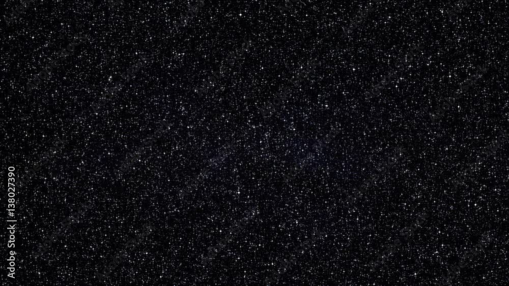 Loopable: Dense Star Field / Deep Space / Stars Background. Spinning ...