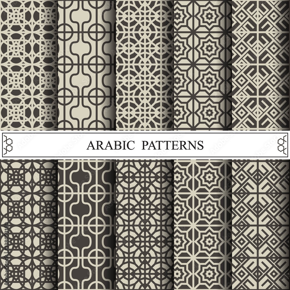 arabic vector pattern, web page background,surface textures Stock ...