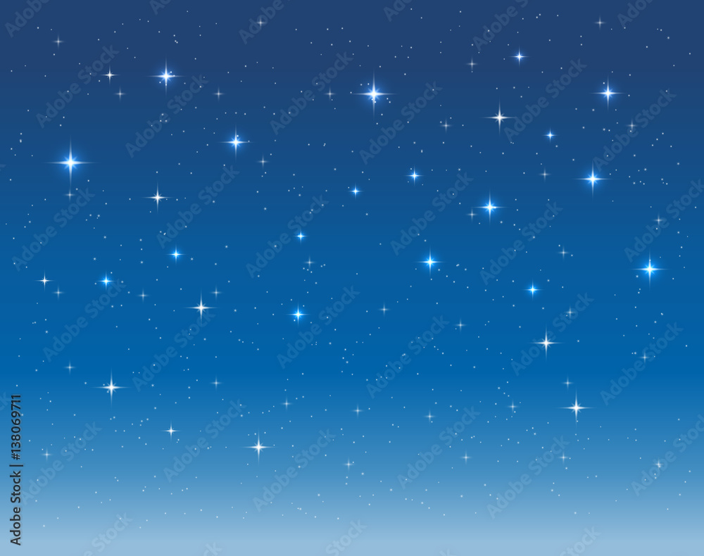starry sky in the night. vector background Stock Vector | Adobe Stock