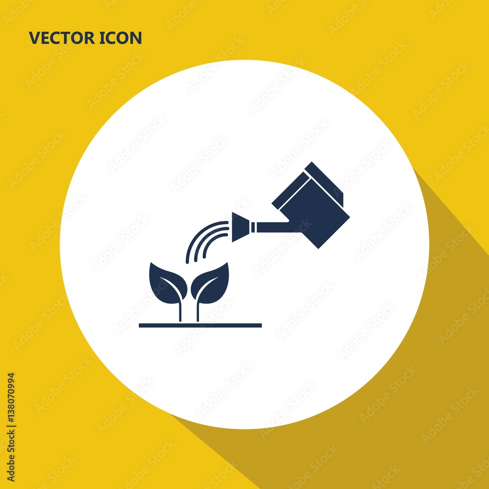 garden watering vector icon Stock Vector | Adobe Stock