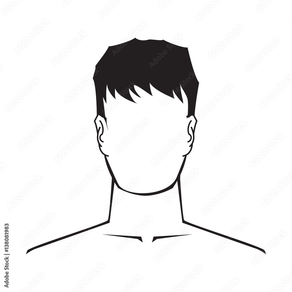 man bust icon vector Stock Vector | Adobe Stock