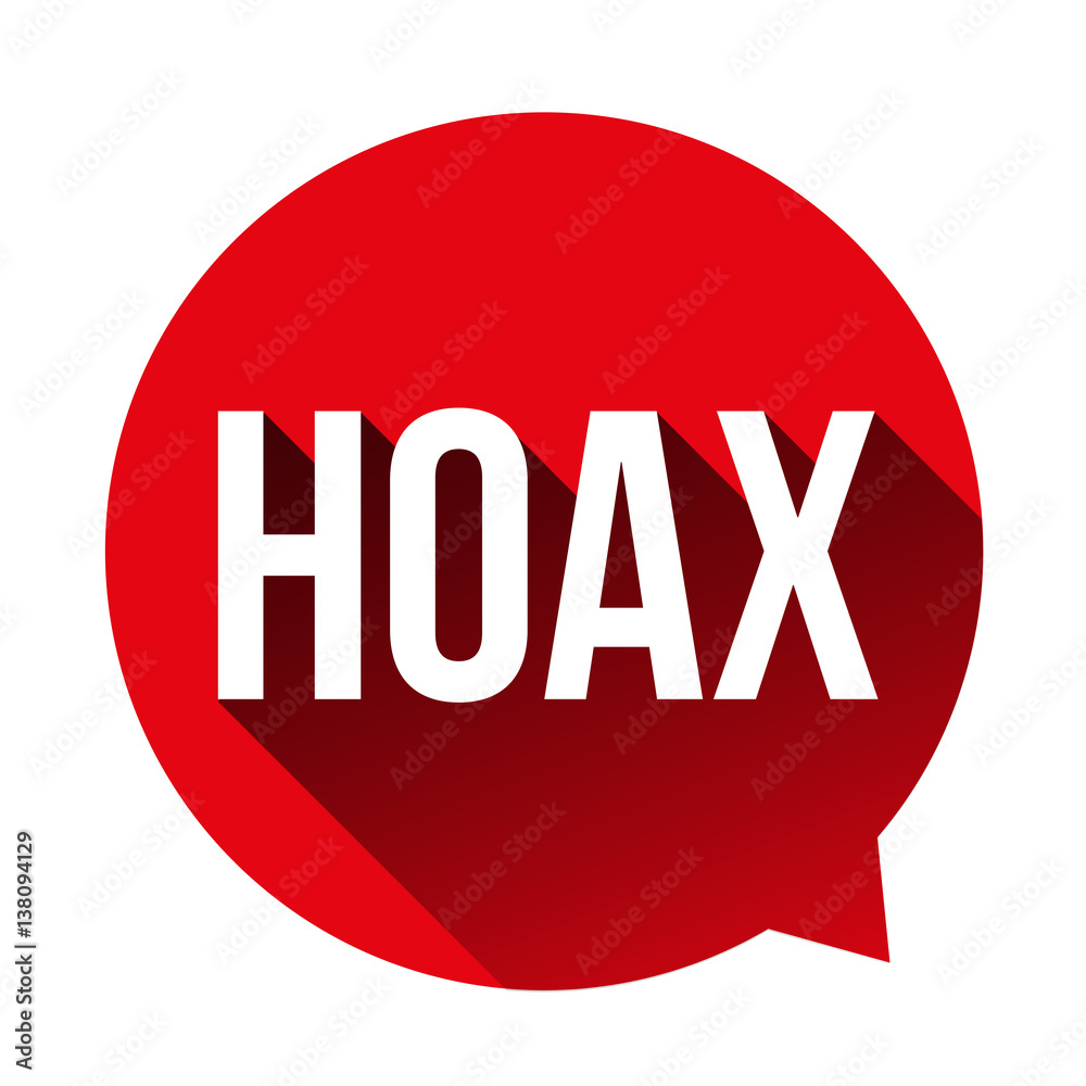 Hoax Warning speech bubble Stock Vector | Adobe Stock
