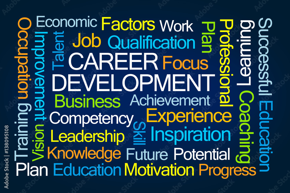 Career Development Word Cloud Stock Illustration | Adobe Stock