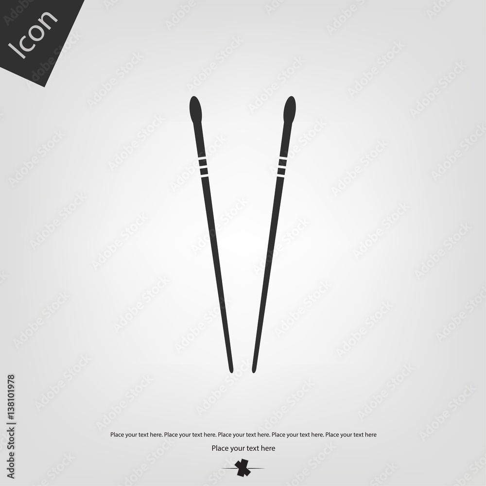 Chopsticks vector icon Stock Vector | Adobe Stock