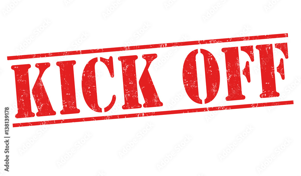 Kick off sign or stamp Stock Vector | Adobe Stock