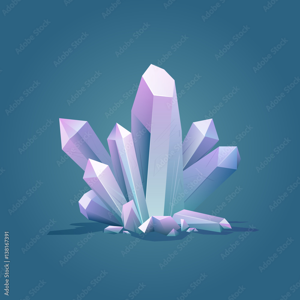 Crystal Illustration Geometric