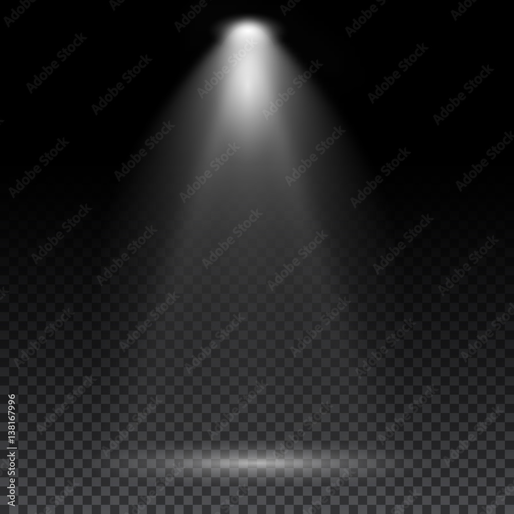 Realistic light effect. Ies lights from projector. Artificial and ...