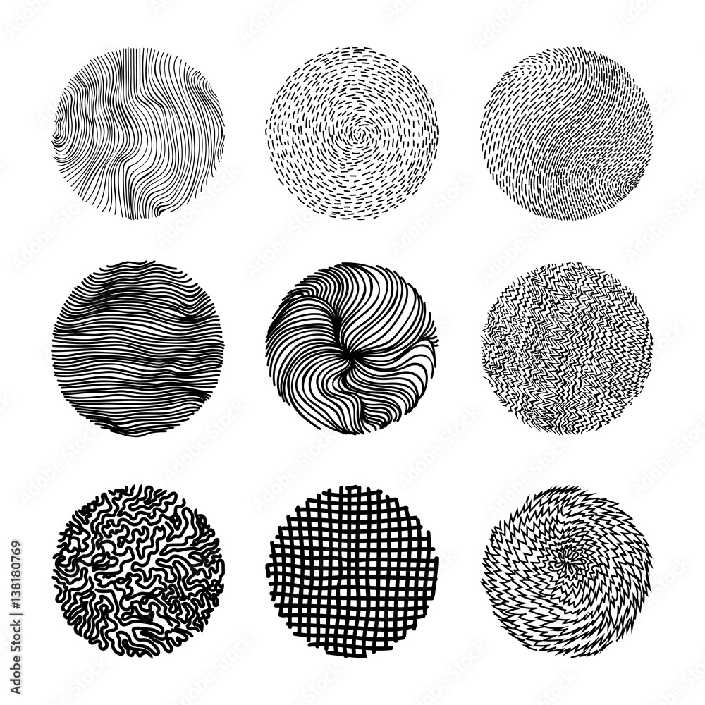 Doodles set. Scribble collection. Ink sketches. Scrawl elements ...