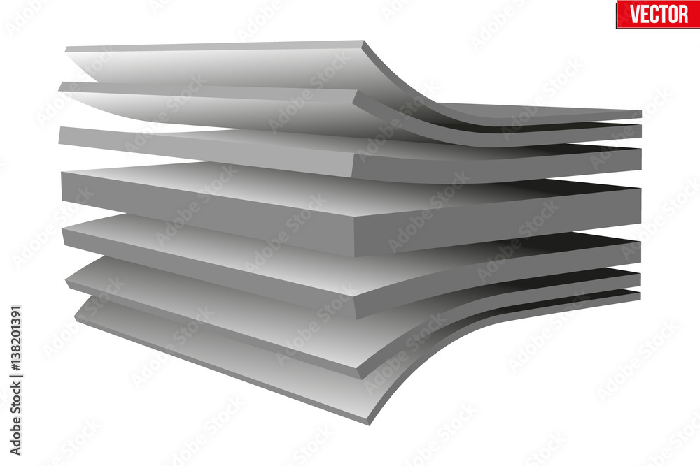 Technical illustration of a multilayer fabric. Demonstration of the ...