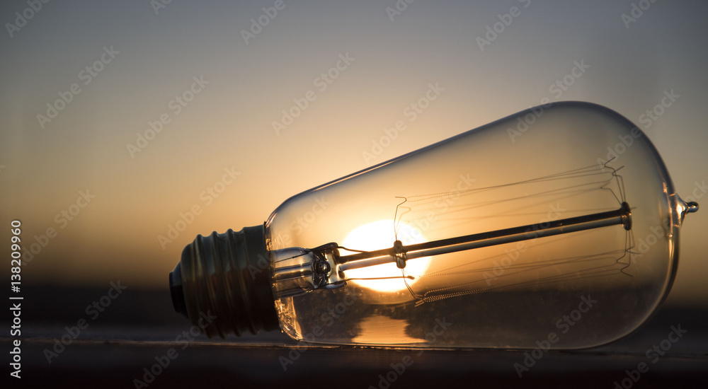 Sunrise Light Bulb Stock Photo | Adobe Stock