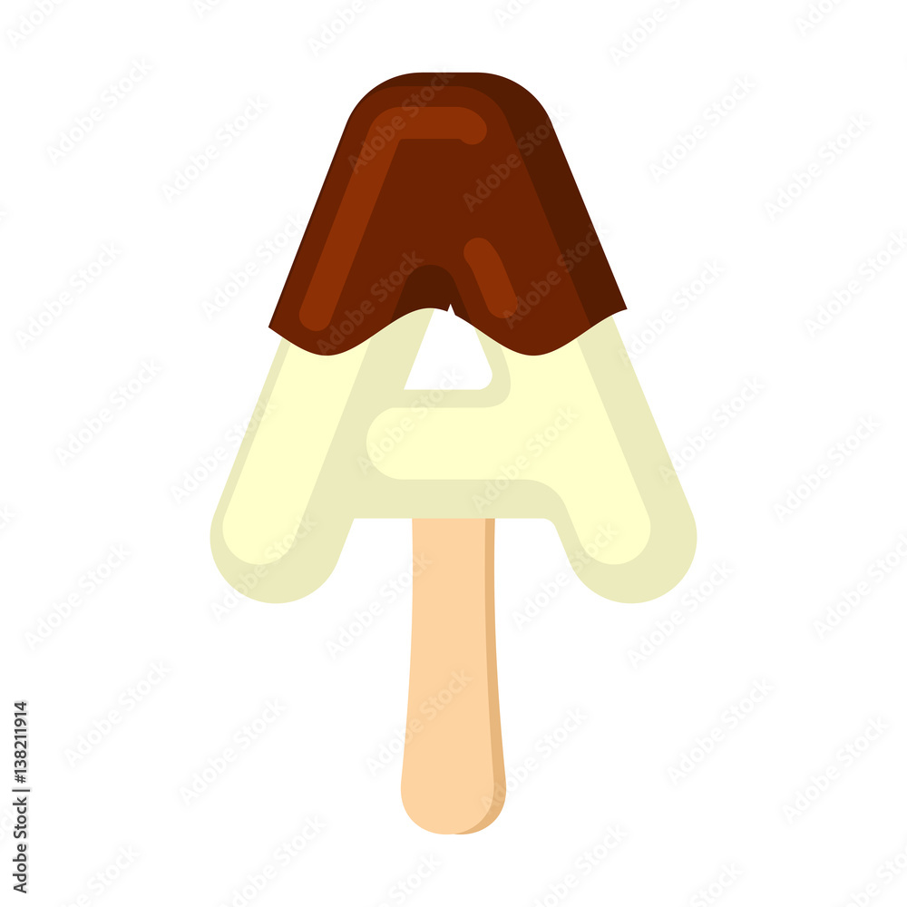 Letter A Ice