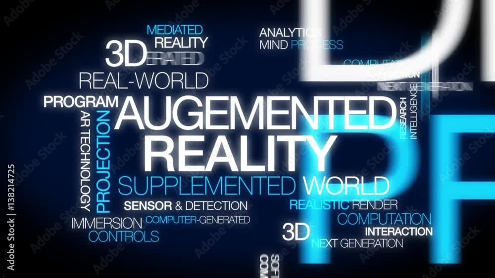 Augmented reality (AR) live direct real-world environment supplemented ...