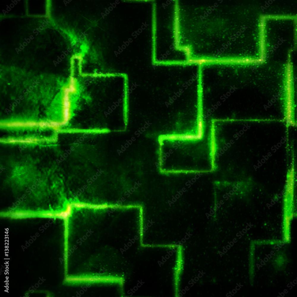 Abstract bright green trendy hacker neon design Stock-Illustration ...