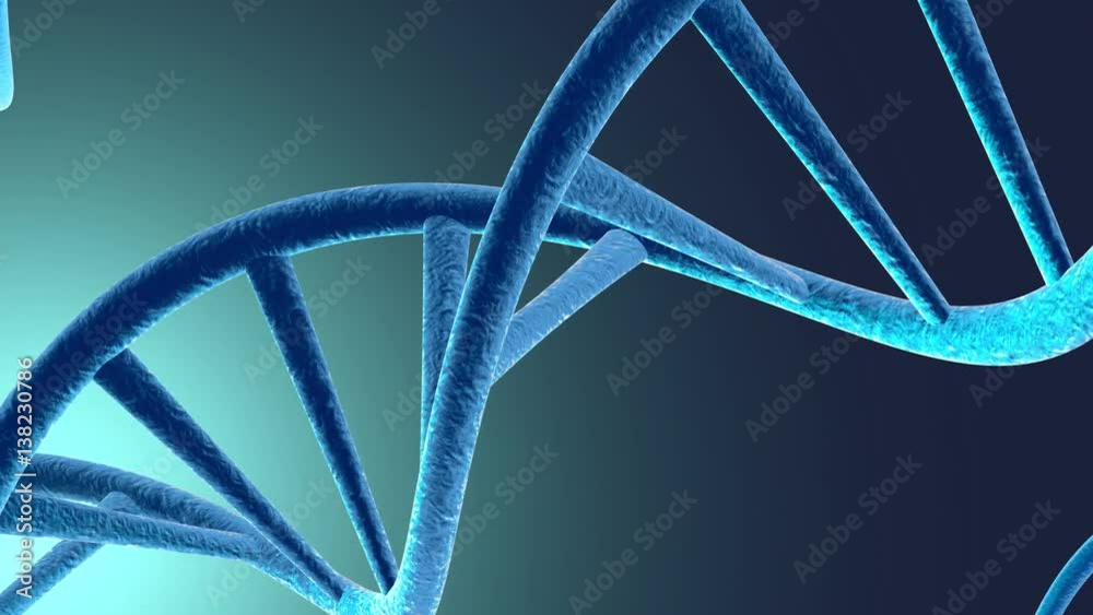 Spinning DNA strands. 3D Animation. Stock Video | Adobe Stock