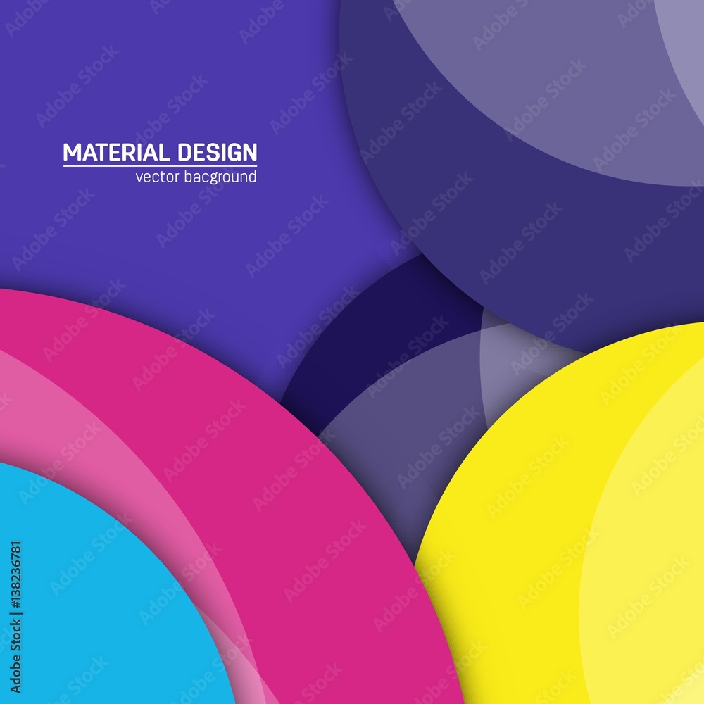 Vector material design background. Abstract creative concept layout ...