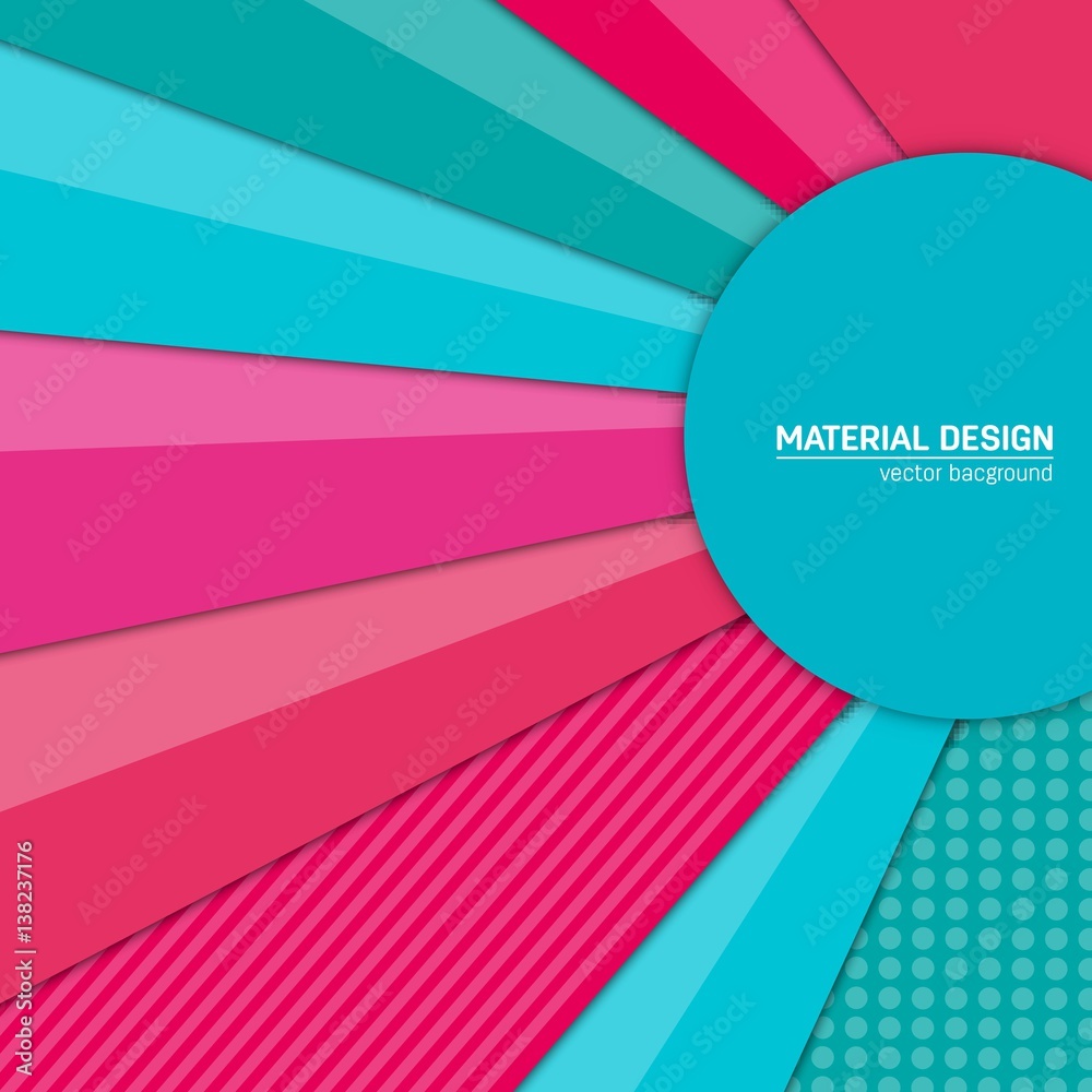 Vector material design background. Abstract creative concept layout ...