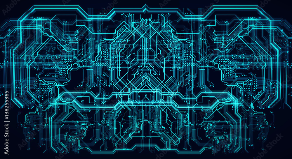 Technology background/Technology background of the abstract computer ...