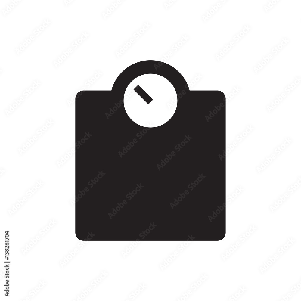 floor scale icon illustration Stock Vector | Adobe Stock