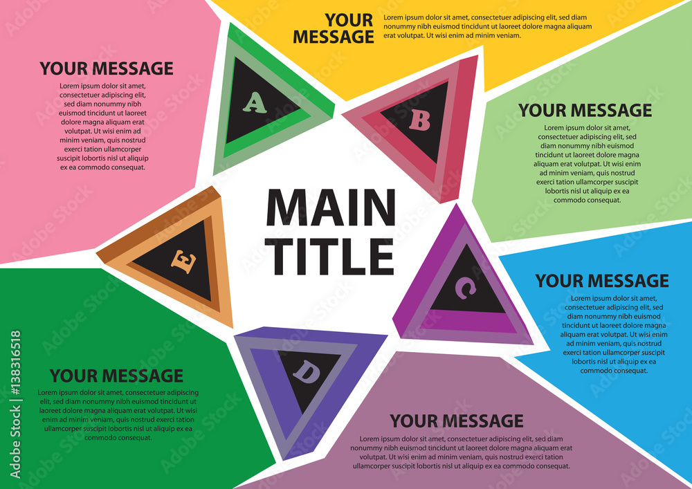 Page Layout Background Template Vector Design for Infographics Stock ...