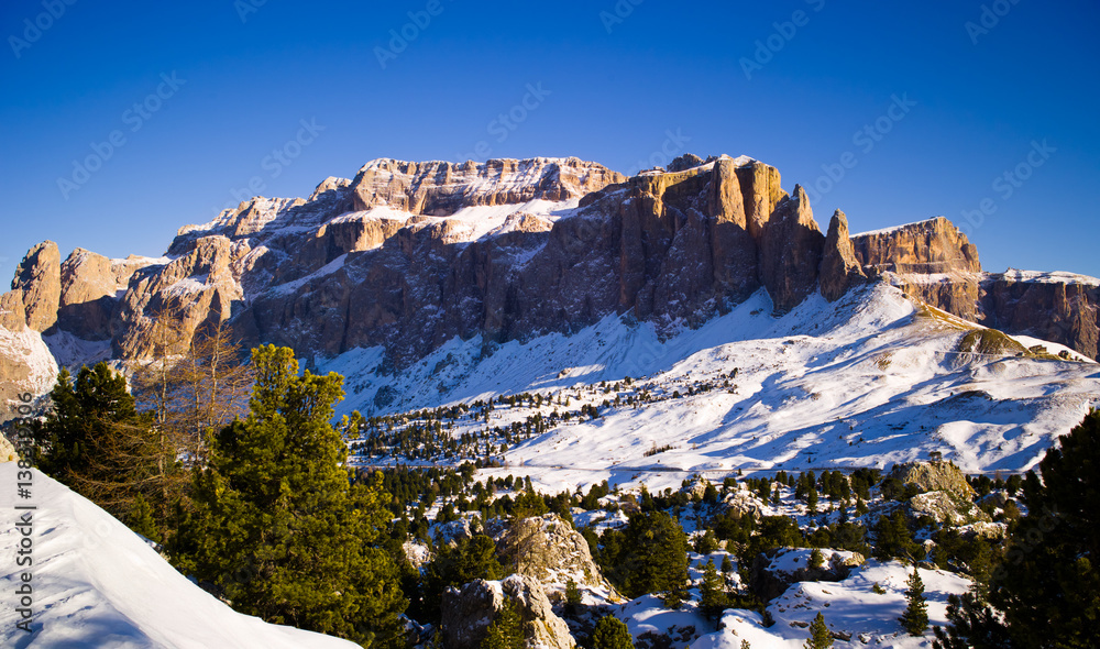 Sella Massiv. Dolomiten Italien Stock-Foto | Adobe Stock