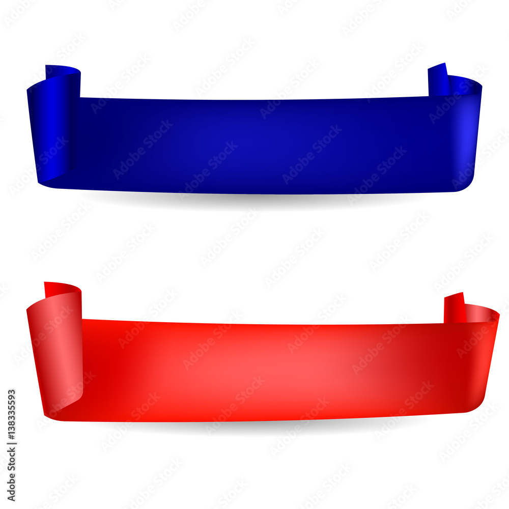 Red White And Blue Ribbon Banner