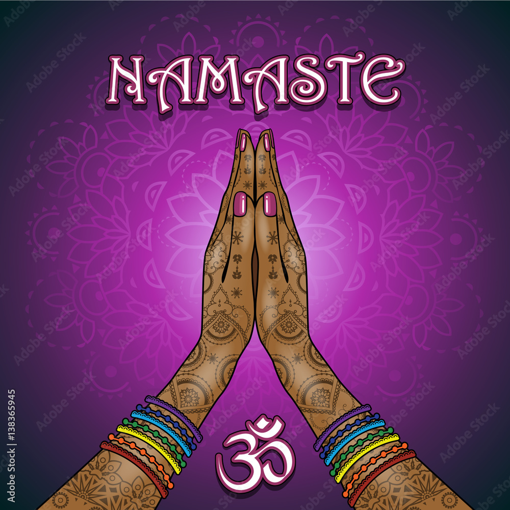 Namaste Stock Vector | Adobe Stock