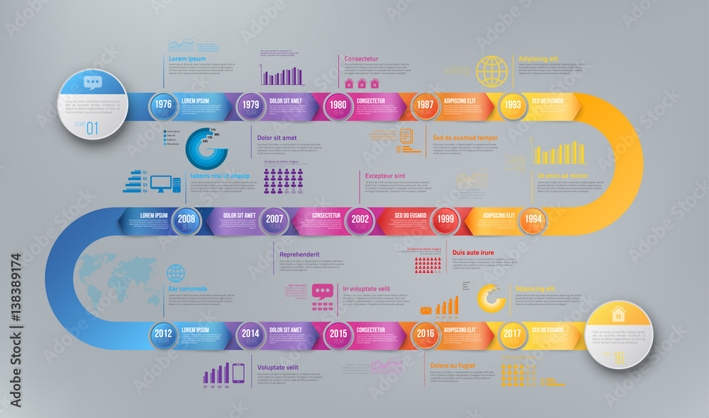 Infographics arrow timeline hystory template Stock Vector | Adobe Stock Infographics arrow timeline hystory template Stock Vector | Adobe Stock