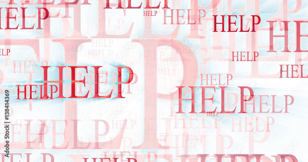 Poster template for advertisement help. Text graphics. Stock ...