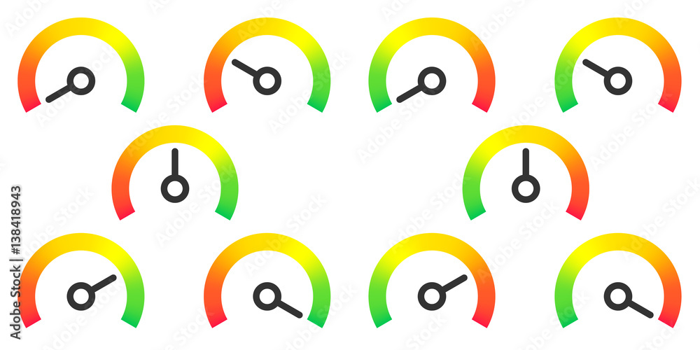 meter signs infographic gauge element Stock Vector | Adobe Stock