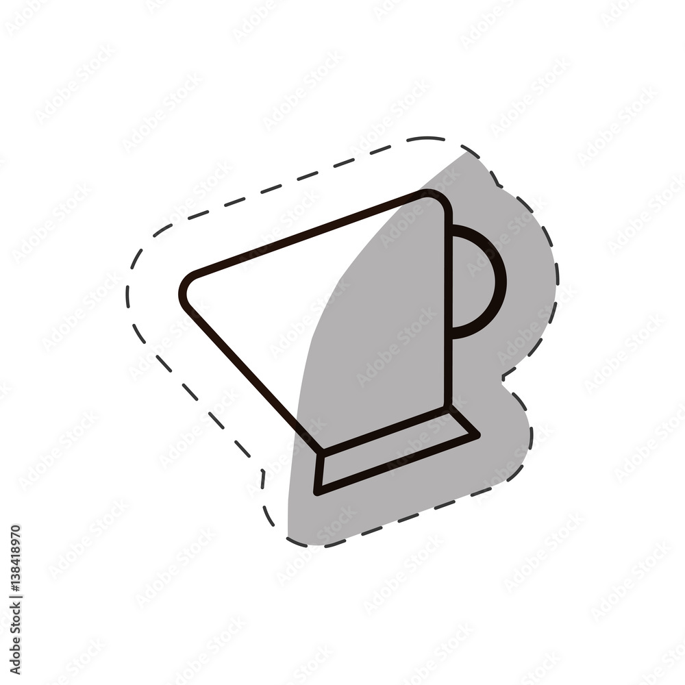 coffee cup beverage handle vector illustration eps 10 Stock Vector ...