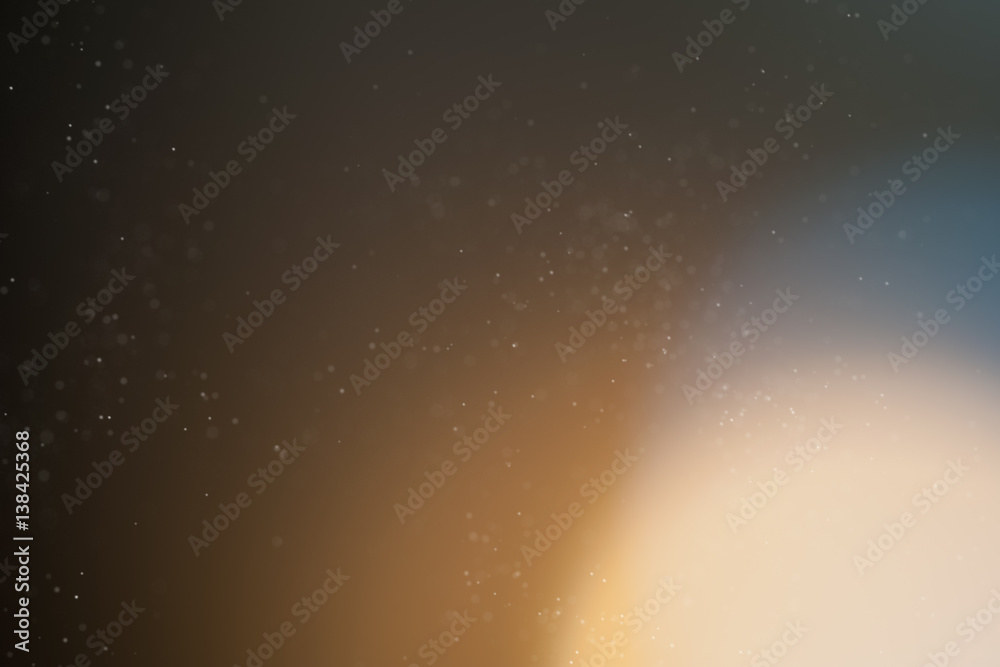 Abstract Dust Particle Background with Light Leak with Narrow Depth of ...