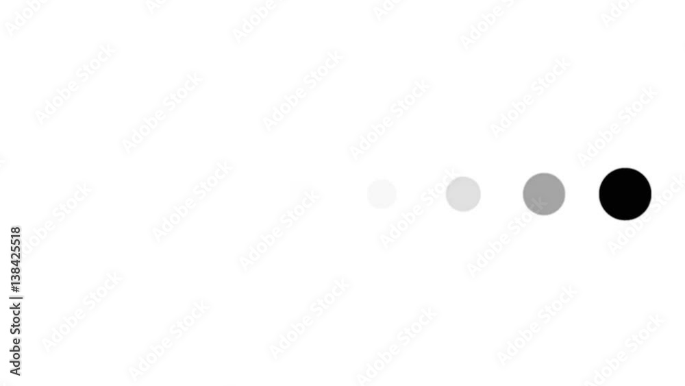 A loader - spinner animation: a vertical fountain of shperes. Use: fake ...