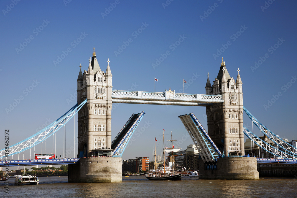 Tower Bridge, lifted. Stock Photo | Adobe Stock