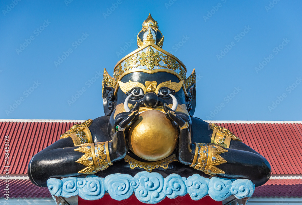 THAILAND : Rahu statue in temple Thailand in wat Saman Stock Photo ...