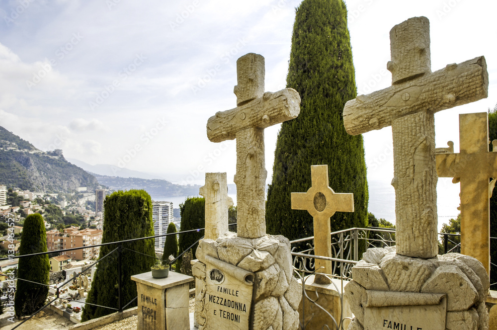 Monaco, cemetery Stock Photo | Adobe Stock