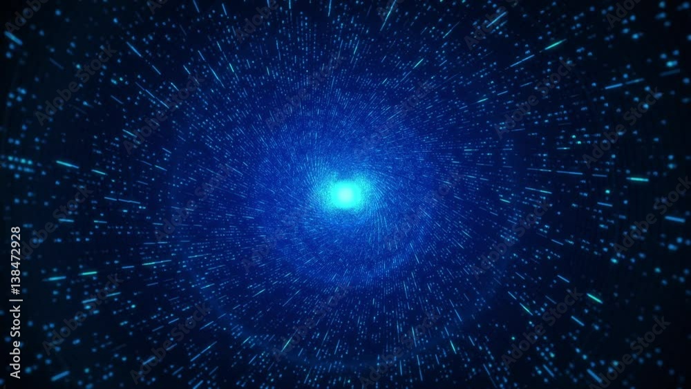 Digital Technology Tunnel Loop Stock Video | Adobe Stock