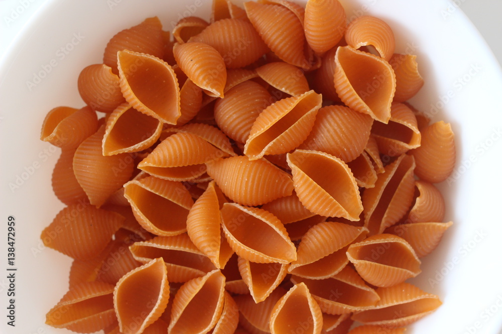 pasta conchiglie trocolore, noodles, food, conchiglie, mini conchiglie ...