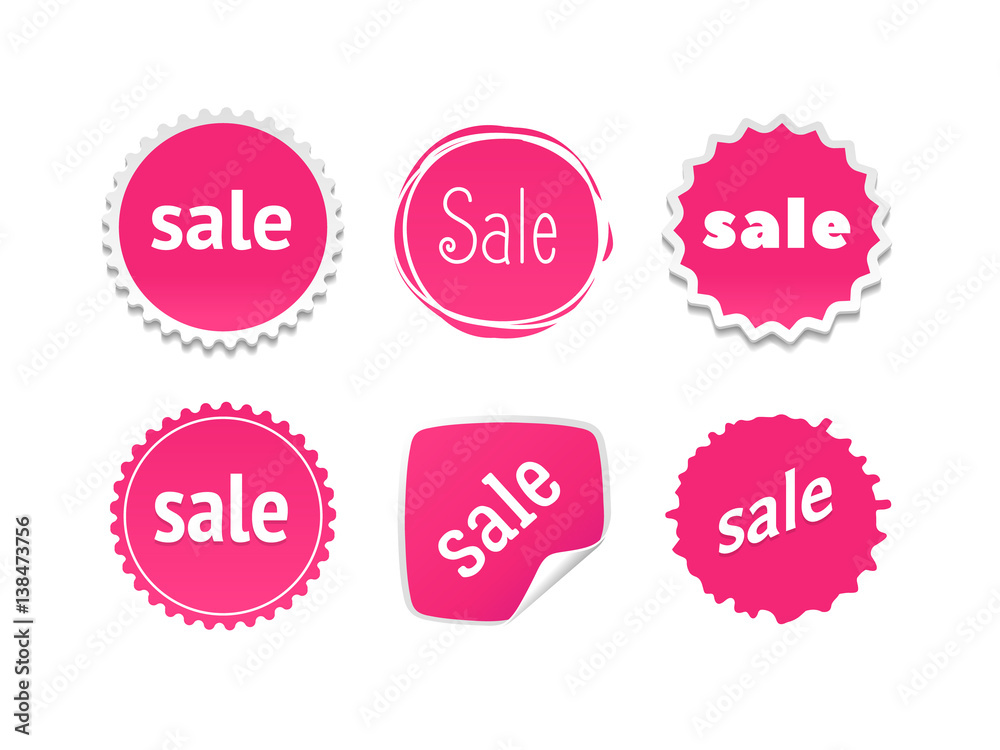 Promotional corner located element. Color splash label, tag, badge ...